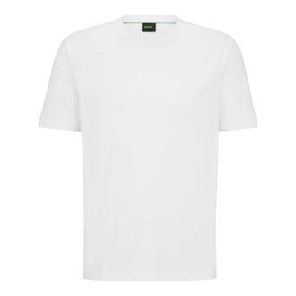 HUGO BOSS Logo Kragen T-Shirt - - Tops - Herren - Wei&szlig; - S