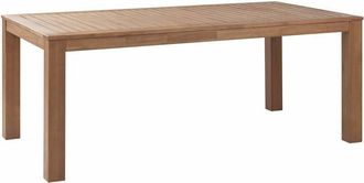 Beliani Beliani - Gartentisch Braun Akazienholz 190 x 105 cm Rechteckig Rustikaler Stil Gartenm&ouml;bel