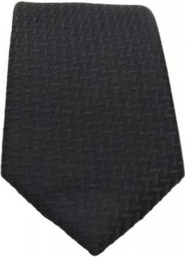 Emporio Armani Homme, Accessoires, Noir, Taille: ONE Size Cravate en m&eacute;lange de soie &agrave; motif chevrons jacquard