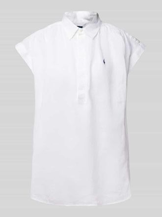 Polo Ralph Lauren Leinenbluse mit Label-Stitching