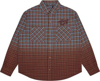 Billionaire Boys Club Homme, Chemises, Multicolore, Taille: XL Chemise &agrave; Carreaux Dip Dye avec Script