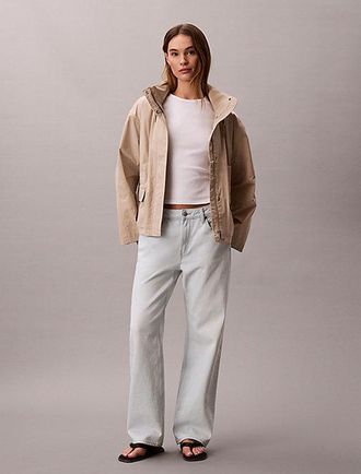 Calvin Klein Leichte Tech-jacke - White Pepper - Damen - XS