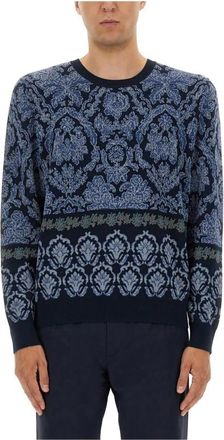 Etro Homme, Pulls, Bleu, Taille: L Pulls &agrave; col rond