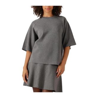 Object Objreynard 2/4 Strickpullover - - Knitwear - Damen - Grau - L