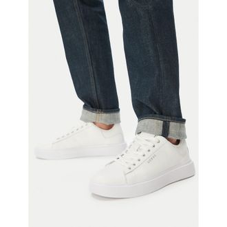 Guess Sneakers Guess FMJAVI LEA12 Wei&szlig;