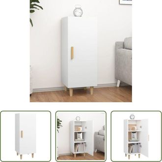 vidaXL vidaXL Wei&szlig; - Sideboard Wei&szlig; 34,5x34x90 cm Holzwerkstoff