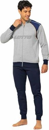 Lotto Combinaison de sport pour homme en molleton pour homme - Combinaison de sport compl&egrave;te - Combinaison pour homme en coton molletonn&eacute; - Combinaison dhiv
