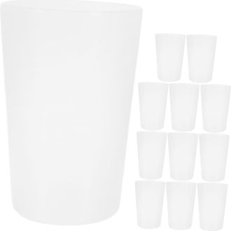 Artibetter 12 St&uuml;ck Teiliges Durchsichtige Zahnb&uuml;rstenbecher aus Robustem Vielseitiger Mehrzweck waschbecher f&uuml;r Badezimmer Wiederverwendbar Bpa frei Elegantes D