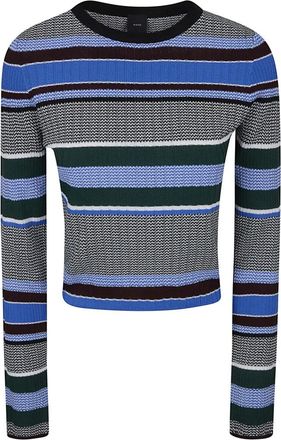 Pinko Pinko, Femme, Pulls, Multicolore, Taille: 40 FR Atmosfera Maglia Stripes Ribs