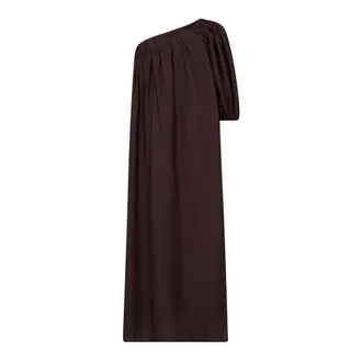Co'Couture Femme, Robes, Brun, Taille: 40 FR Robe Longue en Dentelle LetiCC
