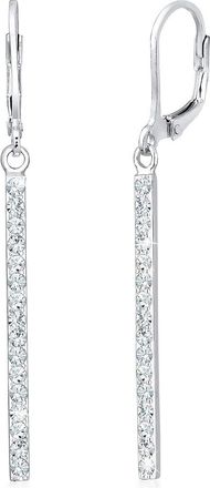 Elli Ohrringe Damen Ohrhänger Geo Stab mit Kristallen in 925 Sterling Silber