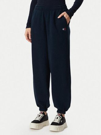 Tommy Jeans Jogginghose Badge DW0DW23536 Dunkelblau Regular Fit