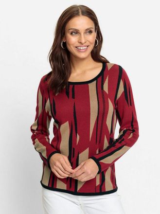 Witt Strickpullover Pullover Langarm Jacquard