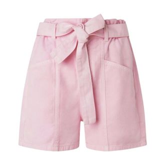 Pepe Jeans London Hohe Taille L&auml;ssige Shorts - - Shorts - Damen - Rosa - L
