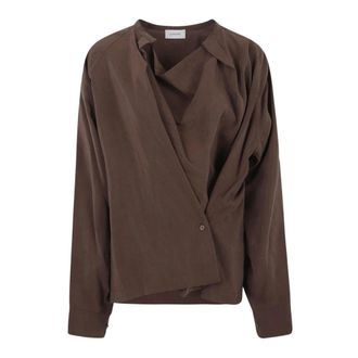 Christophe Lemaire Twisted Top - - Blouses & Shirts - Damen - Braun - M
