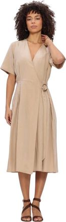 Twinset Femme, Robes, Beige, Taille: 44 FR 261Tt2554 Midi Dress
