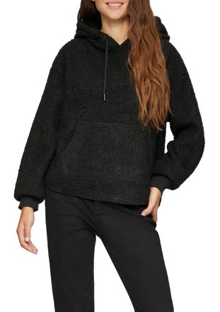 QS by s.Oliver Damen 2149182 Sweatshirt mit Kapuze, Grau/Schwarz 9999, 36
