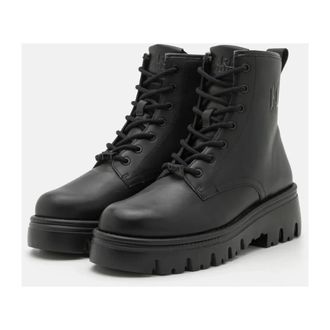 Karl Lagerfeld Homme, Chaussures, Noir, Taille: 43 EU Bottines &agrave; lacets &agrave; double fermeture