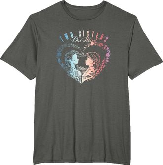 Disney Frozen Anna & Elsa Two Sisters One Heart Gradient T-Shirt