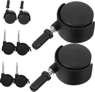 OSALADI 8stücke Bürostühle Leise Lenkrollen Mit Bremse Ersatz Für Bürostuhlrollen Kompatibel Mit Teppich Und Hartböden Möbelzubehör Für Stumme Stühle