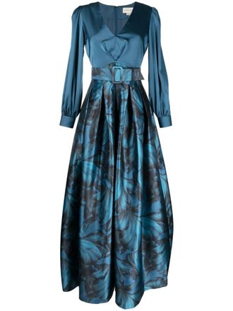 Sachin & Babi Robe mit Blumen-Print - Blau