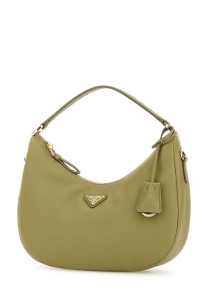 Prada Womens Sage Green Leather Handbag Pistacchio Borse A Mano Bag