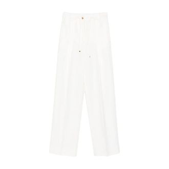 Moncler Wool Gabardine Tailored Hosen - - Trousers - Damen - Beige - 2XS