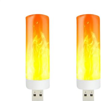Generic Flackernde Flammenlampe - LED-Flammeneffekt Kerze, LED-Flammenlampe USB wiederaufladbar, LED Flamme Kamin Lampen f&uuml;r Zimmer festlich bar Dekor, feuera