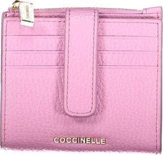 Coccinelle Femme, Accessoires, Rose, Taille: ONE Size Metallic Soft Wallet