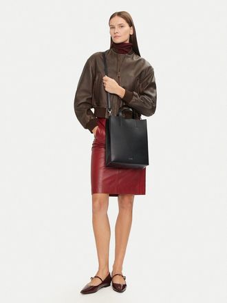 Calvin Klein Handtasche Calvin Klein Line Lthr Mini Tote 32 LV04F3002G Schwarz