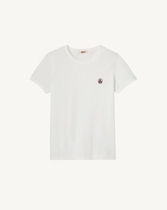 Jott T-shirt &agrave; col rond femme en coton biologique Blanc Rosas - Taille XXL