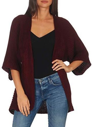 Malito more than fashion Malito Femme Veste Laine-Cardigan Gilet Gaine 0185 (Bordeaux)