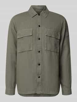 Boss Orange by Hugo Boss Relaxed Fit Freizeithemd aus reinem Leinen Modell LOCKY