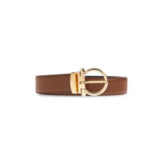Ferragamo Homme, Accessoires, Brun, Taille: 90 CM Ceinture Gancini R&eacute;versible et Ajustable