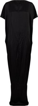 Rick Owens Robe maxi satin&eacute;e &agrave; manches courtes bouffantes