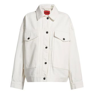 HUGO BOSS Veste en jean Gatria - Femme - Vestes - Beige - Taille: 36 FR