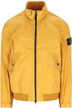 Stone Island Homme, Vestes, Jaune, Taille: L Outerwear Stone Island