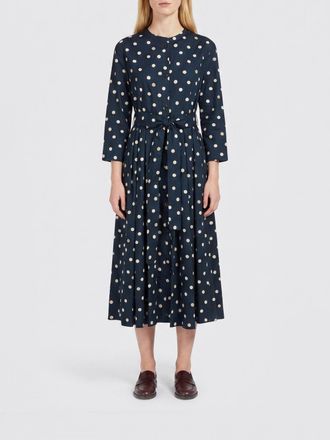Max Mara S Max Mara Robe midi en coton imprim&eacute;