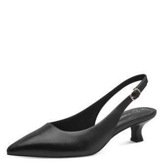 Marco Tozzi Damen Slingpumps Spitz Kleiner Absatz, Schwarz (Black), 37 EU