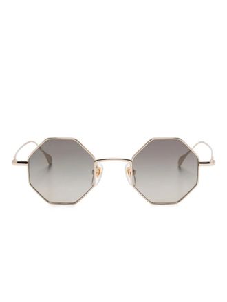 Gucci lunettes de soleil &agrave; monture g&eacute;om&eacute;trique - Or