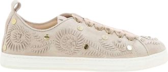 AGL Agl, Femme, Chaussures, Beige, Taille: 37 EU Nicole Embroidery