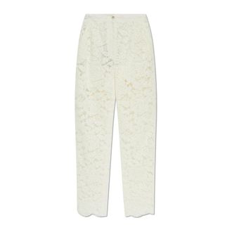 Dolce & Gabbana Spitzenhose - - Trousers - Damen - Beige - S