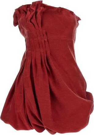 Magda Butrym Robe Courte - Rouge