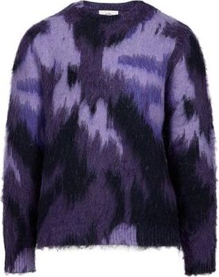 Les Deux Pull droit duveteux &agrave; motif