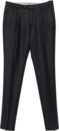 Corneliani Pantalon &agrave; pinces &agrave; carreaux - Homme - Pantalons - Bleu - Taille: M