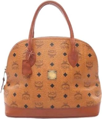 MCM Sac &agrave; main Pre-owned - Femme - Pre-owned - Brun - Taille: ONE Size