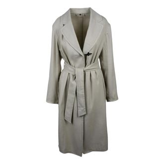 Fay Canvas Overcoat - - Coats - Damen - Beige - M