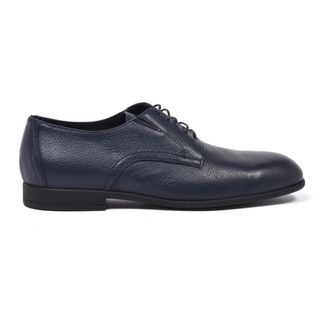 Baldinini Schn&uuml;rschuh aus genarbtem Leder - - Shoes - Herren - Blau - 41 1/2 EU