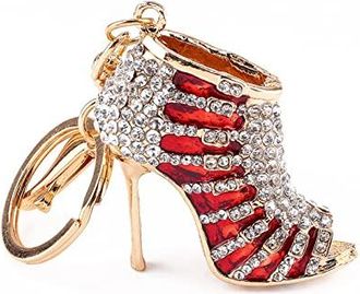 ZJchao Chaussures de Danse en Cristal, Pendentif &agrave; Talons Hauts, Porte-cl&eacute;s Sac Ramiage, Personnalis&eacute; pour Filles, Brillant et &Eacute;l&eacute;gant