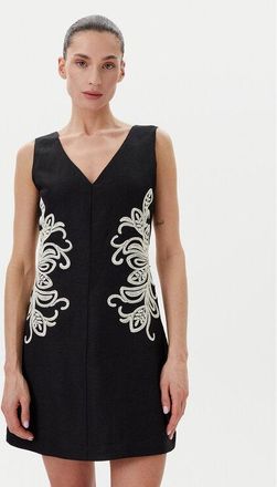 Twin-Set Sommerkleid 251LB2FBB Schwarz Slim Fit